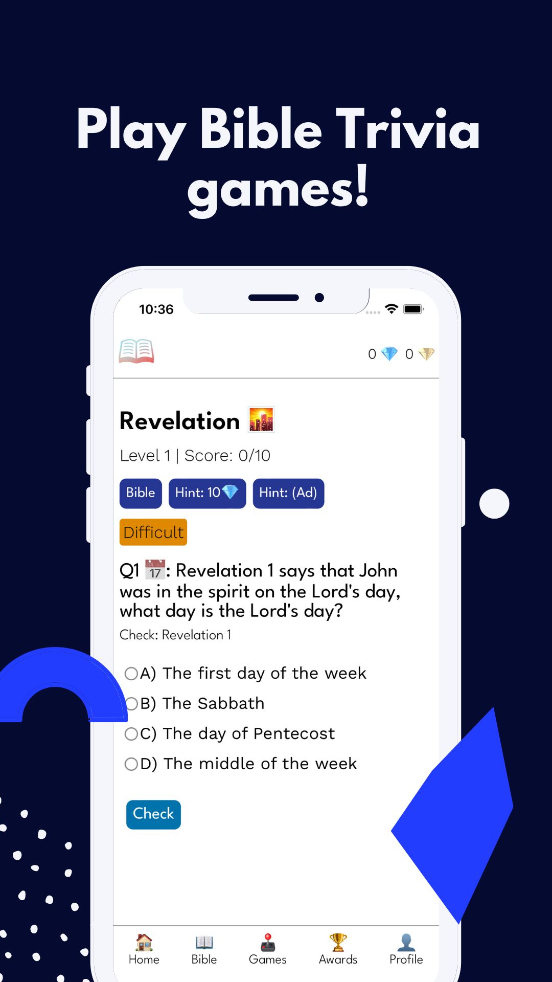 Bible Trivia App